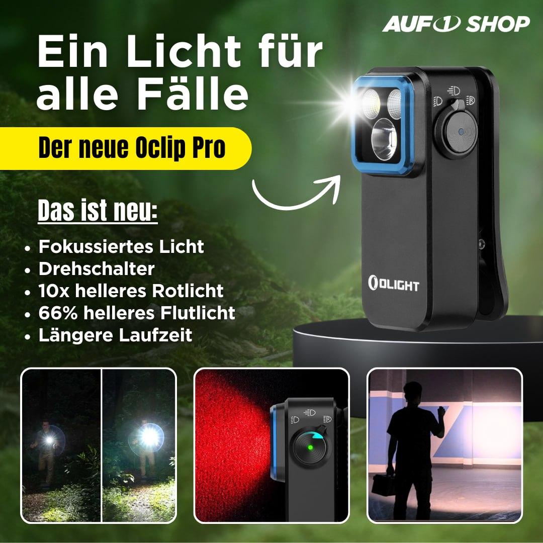 Der Olight Oclip Pro ist ein kompaktes und vielseitiges Clip-Licht für ...